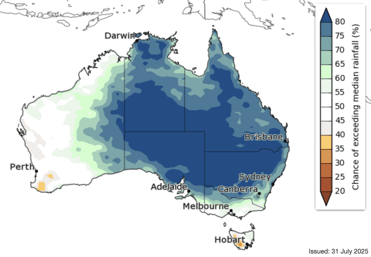 August to October 2025 long range weather forecast - Sheep Central