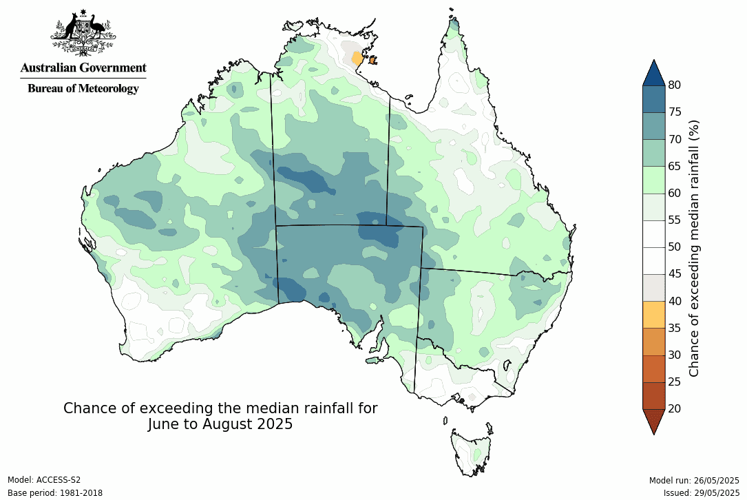 Oct to Dec rainfall outlook tips above average rain for eastern ...